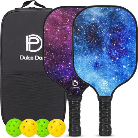 Dulce Dom Pickleball Paddles Usapa Approved Fiberglass Pickleball Set