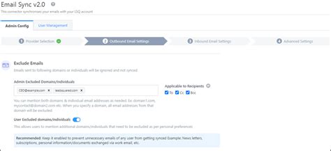 Email Sync Connector Set Up For Admin Users Help And Support