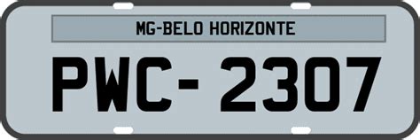 Placa Pwc2307 Volkswagen Novo Fox Cl Mb 2015 Placa Fipe