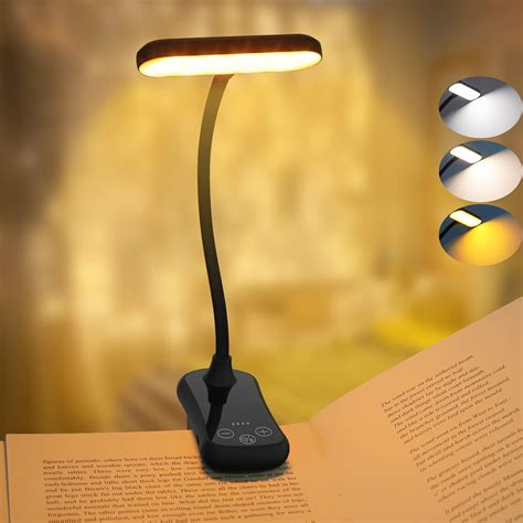 Electight 20 LEDs Book Light USB Rechargeable Eye Care 3 Colour