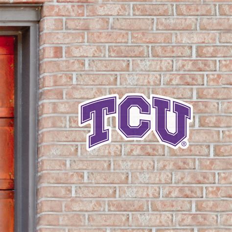 Tcu Horned Frogs Logo Outdoor Wall Decals Official Ncaa Scratc