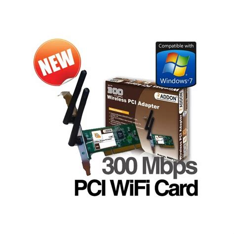 Addon 300Mbps WiFi Wireless PCI Adapter Card 802 11n NWP210