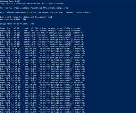 Your System Will Then Begin Exporting All The Drivers Currently Installed On Your System