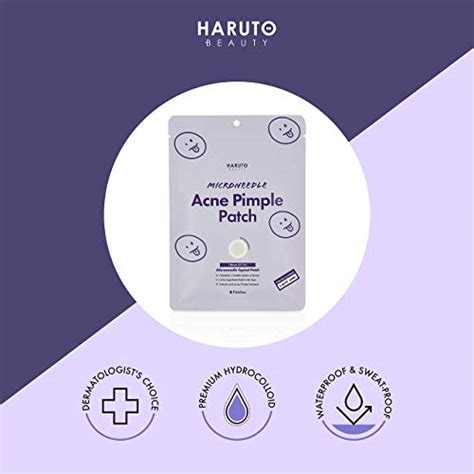 Haruto Microdart Acne Pimple Treatment Patch 2 Pack 12 Patches Fast Healing Hydrocolloid