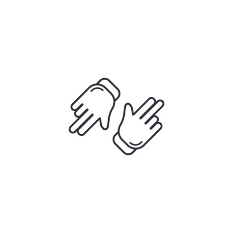 Hand Gesture Icon Logo Simple Template Concept Gesture Icon Vector