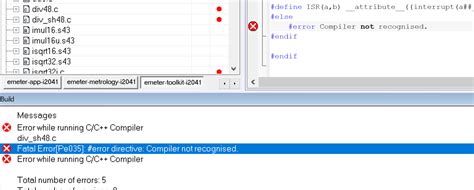 msp430i2020 moved project from older iar to iar v7 strange build