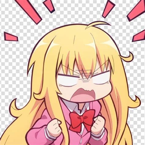 Anime Girl Angry Pose