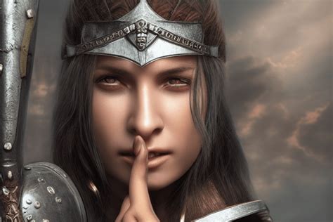 Beautiful Medieval Warrior Woman 8k Hyper Realistic · Creative Fabrica
