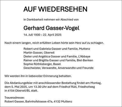 Gerhard Gasser Vogel Hommages