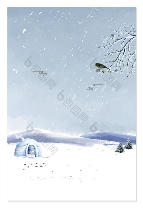 冬季下雪模板 包图网