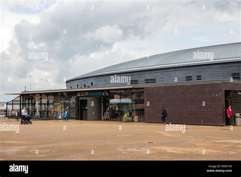 The Exterior Of The Mary Rose Museum Located Inside Portsmouth Historic