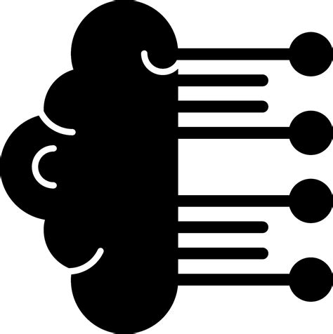 Neuromorphic Computing Glyph Icon 39495634 Vector Art At Vecteezy