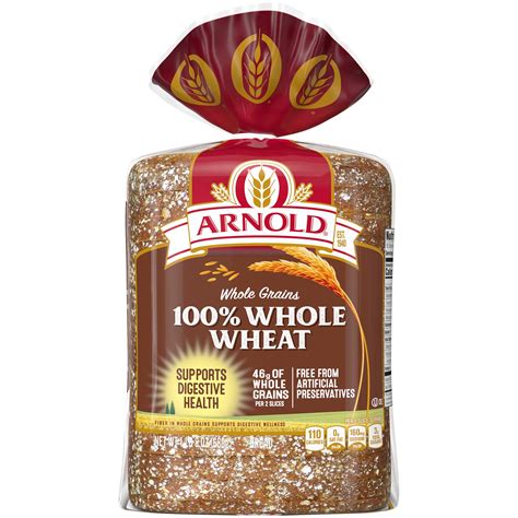 Arnold Whole Grains 100 Whole Wheat Bread Baked With Simple Ingredients And Whole Grains 24 Oz