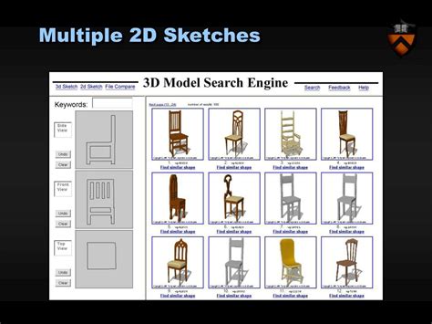 ppt query interfaces for a 3d model search engine powerpoint