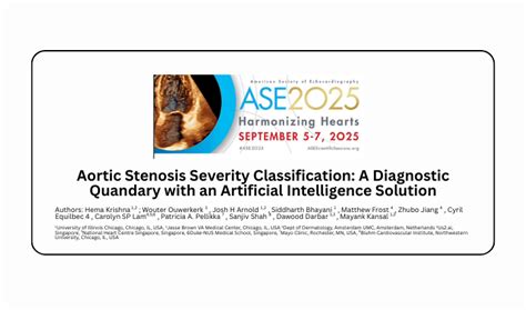 Aortic Stenosis Detection And Classification With An Ai Echo Solution