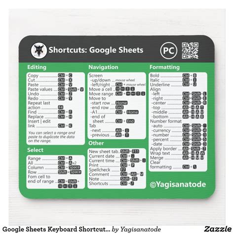 Google Sheets Keyboard Shortcuts For PC Mouse Pad Zazzle Computer Keyboard Shortcuts Google