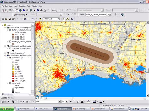 Three Equidistant Buffers Along The Trajectory Vector Download Scientific Diagram