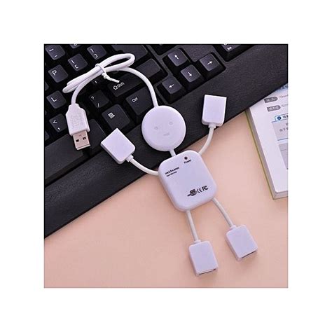 High Speed Ports USB Hub White Mini Man USB HUB At Piece Rohini New Delhi ID