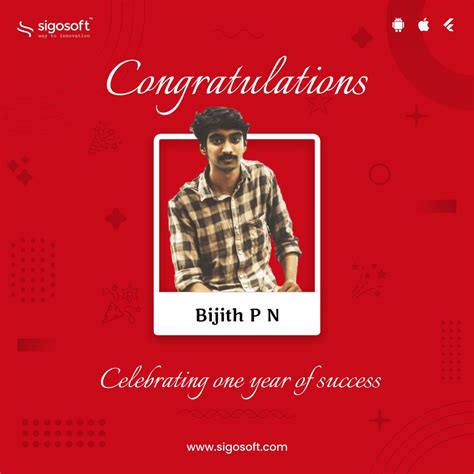 Sigosoft P Ltd On Linkedin 1yearcelebration Sigosoft Android Ios