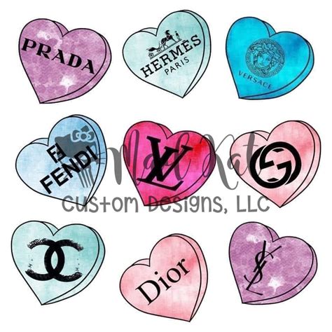 Branded Hearts Sublimation Transfer Mad Kat Custom Designs Llc