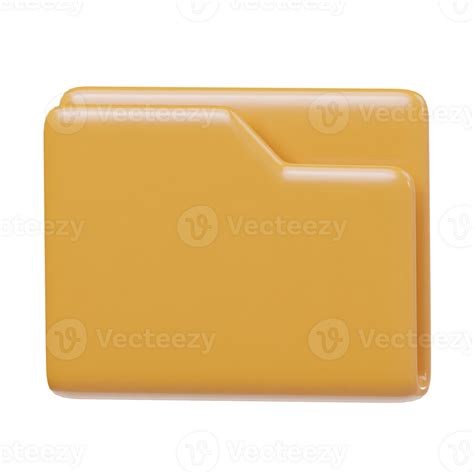 Folder Icon 3d Render Illustration 44884588 Png