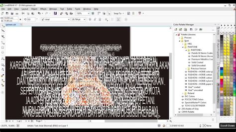 Coreldraw X7 Typography With Coreldraw Youtube