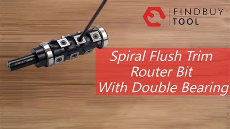 Spiral Flush Trim Router Bit With Double Shaft In Application YouTube