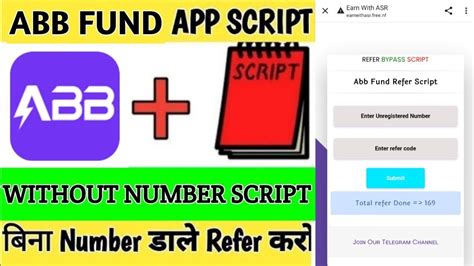 Abb Fund App Unlimited Refar Baypass Script Live Hack Trick Par Number 1010 Unlimited Bug