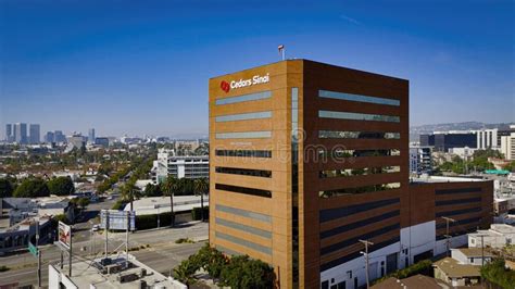 Cedars Sinai Medical Center Mark Goodson Building Los Angeles Drone