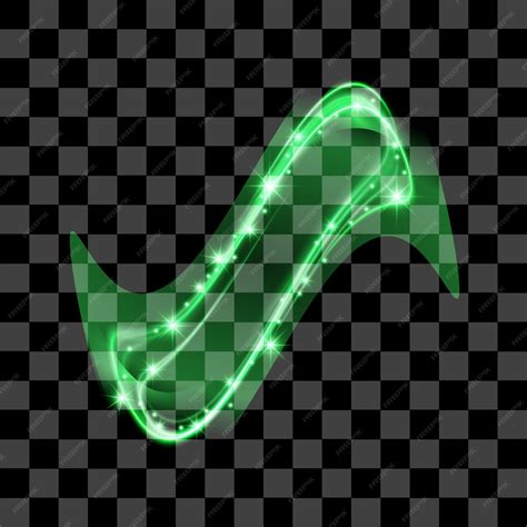 녹색 모양 반짝이 입자 빛나는 색종이 조각 및 빛나는 조명 효과 벡터 매직 반딧불 프리미엄 벡터