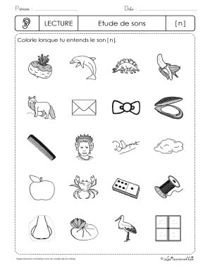 Colorie Lorsque Tu Entends Le Son N 2020 2025 Fill And Sign Printable