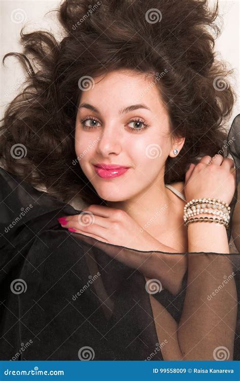 Fascinating Girl Over White Background Stock Image Image Of Beautiful