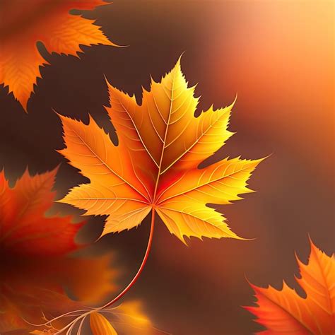Premium Ai Image Autumn Maple Leaf