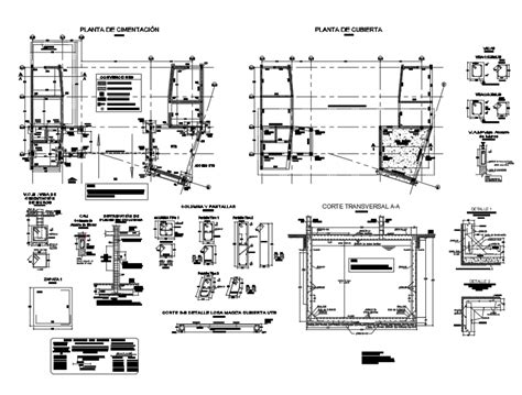Residential Housing Several Constructive Structure Details Dwg File Artofit
