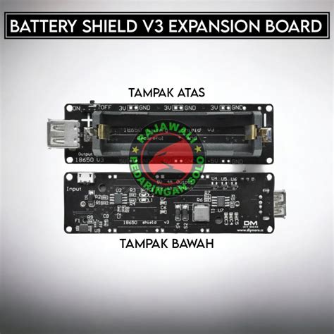 Jual Battery Shield V3 18650 Raspberry Pi Esp32 Nodemcu Holder Baterai