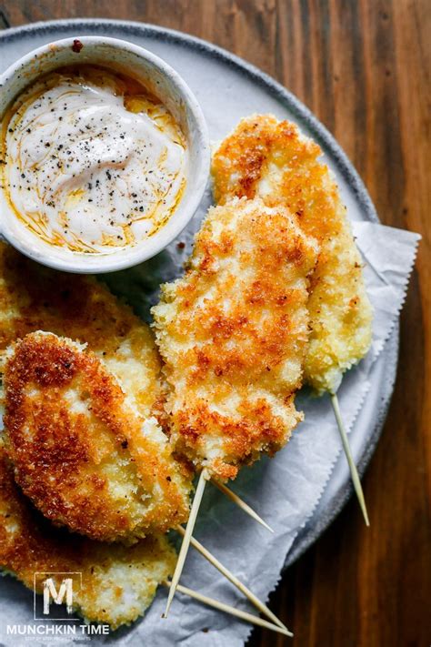 Crispy Fried Chicken On A Stick Recipe With Delicious Homemade Dipping