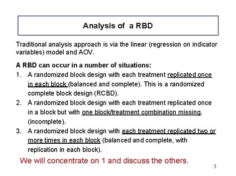 Randomized Block Designs Rbd And Rcbd