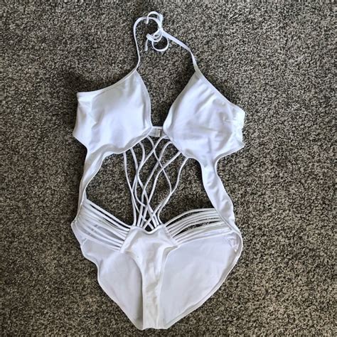 Fabletics Swim Sexy Fabletics White One Piece Bathing Suit Poshmark