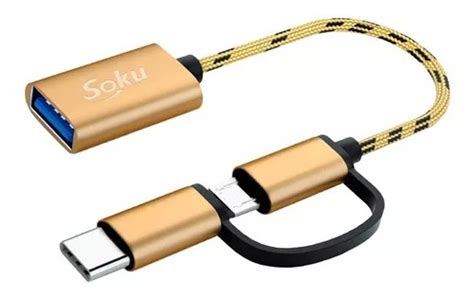 Adaptador Otg Con Cable Usb 30 A Tipoc V8 Tecnologias Sigtel Sac