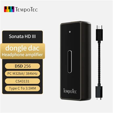 TempoTec Sonata HD III USB Type C до 3,5 мм усилитель для наушников Hi ...