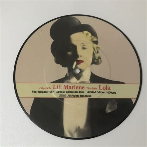 Marlene Dietrich Lili Marlene Lola Resimli Plak Plak Cd Dvd