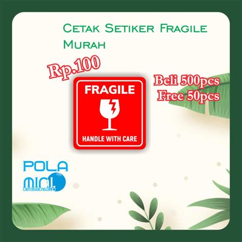 Jual Stiker Fragile Pecah Belah Murah Shopee Indonesia
