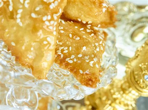 Sweet Arabic Algerian Samsa Samosa Stock Photo - Image of diwali ...