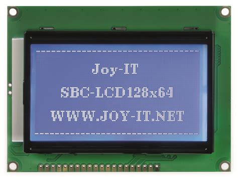 joy it display tft sbc lcd128x64 grafik lcd mit 128x64 pixel