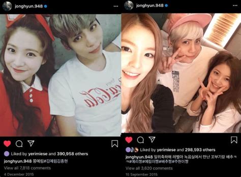 Yeri écrit Combien Jonghyun Lui Manque Sur Son Instagram