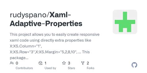 Github Rudyspanoxaml Adaptive Properties This Project Allows You To
