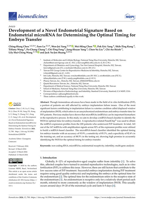 Pdf Development Of A Novel Endometrial Signature Based On Endometrial