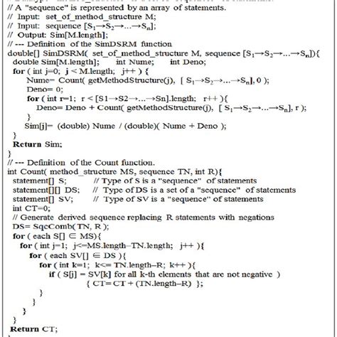 Algorithm To Compute Similarity For A Sequence S 1 → S 2 → → S N