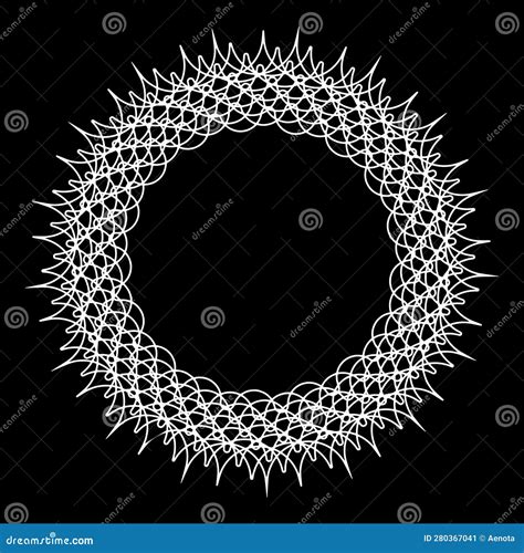 Epicycloid Vector Figure For Design Project On Black Cartoondealer