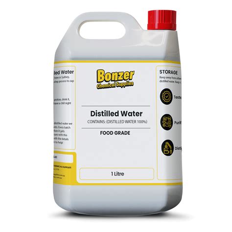 Shop Distilled Water Bonzer Chemical Supplies
